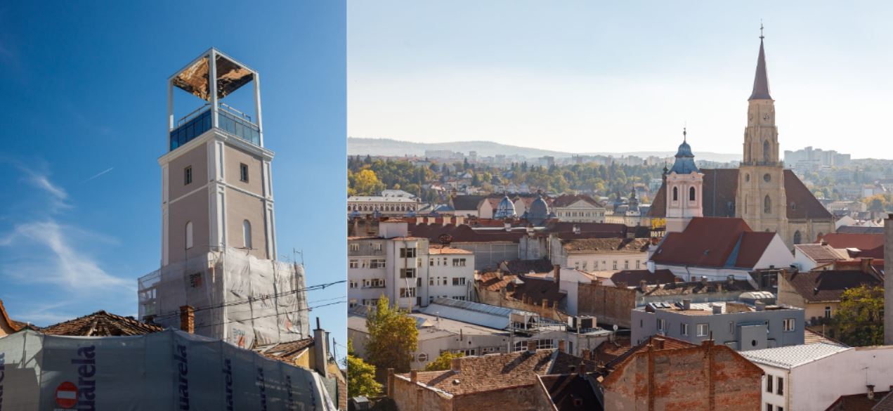 Lucrările la Turnul Pompierilor, 85% finalizate! Boc: „Oferă o panoramă ...