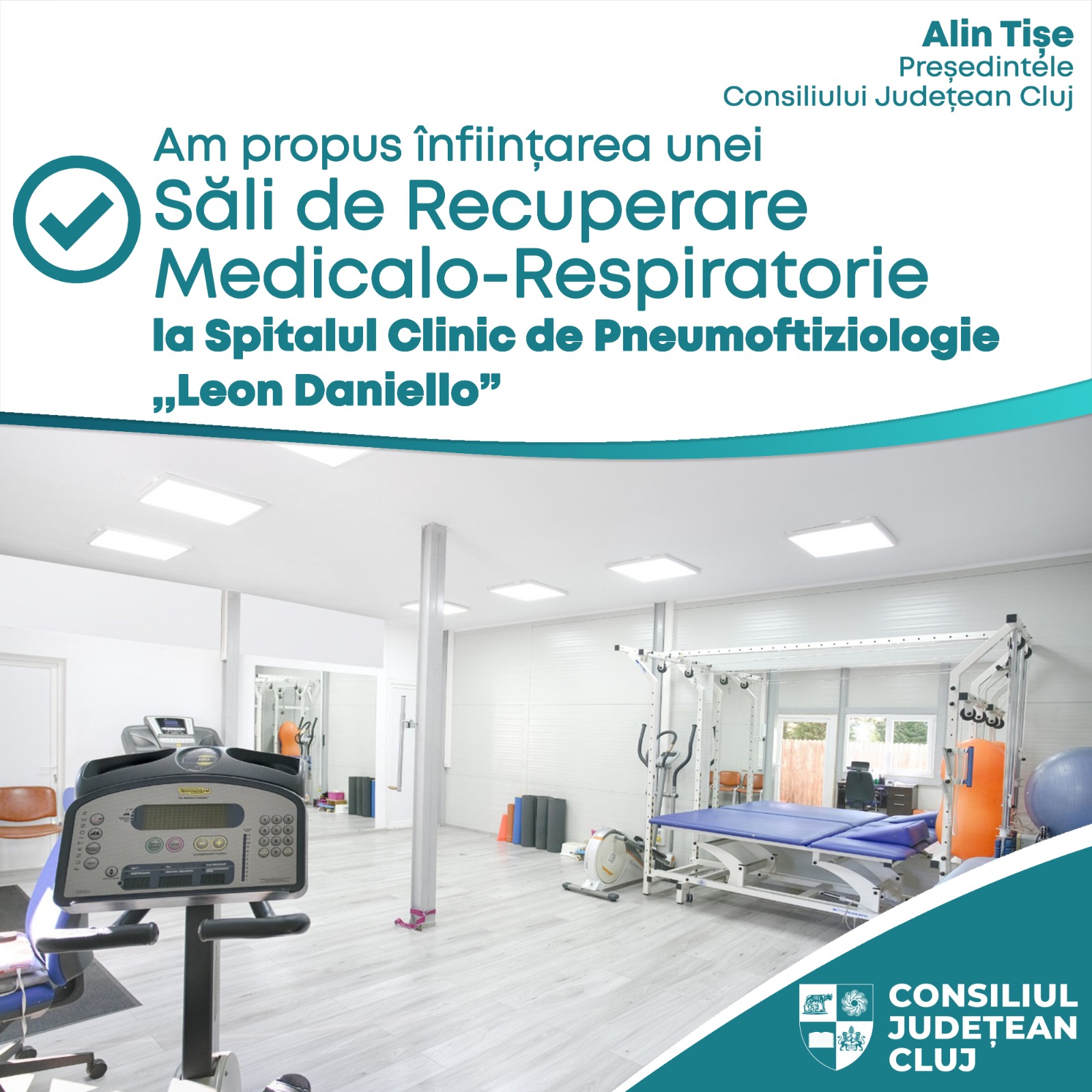 Sală de Recuperare Medicală-Respiratorie, pentru recuperare post-COVID ...