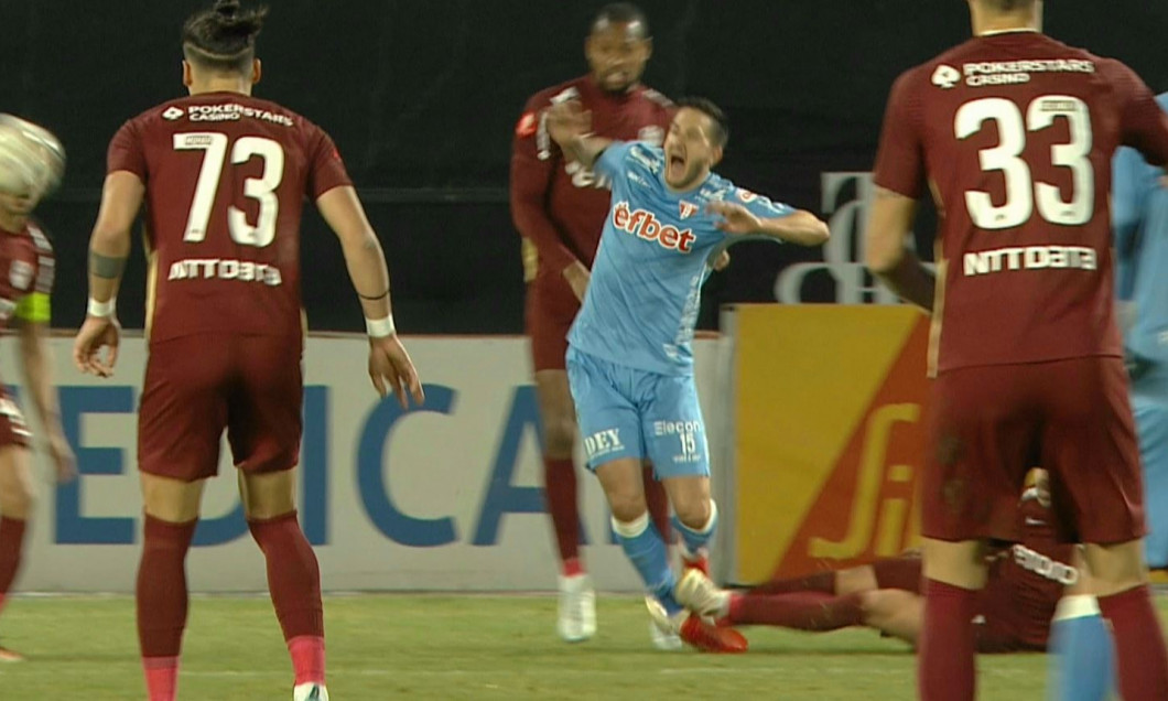 Ce suspendare a primit Maglica după intrarea dură de la meciul cu UTA