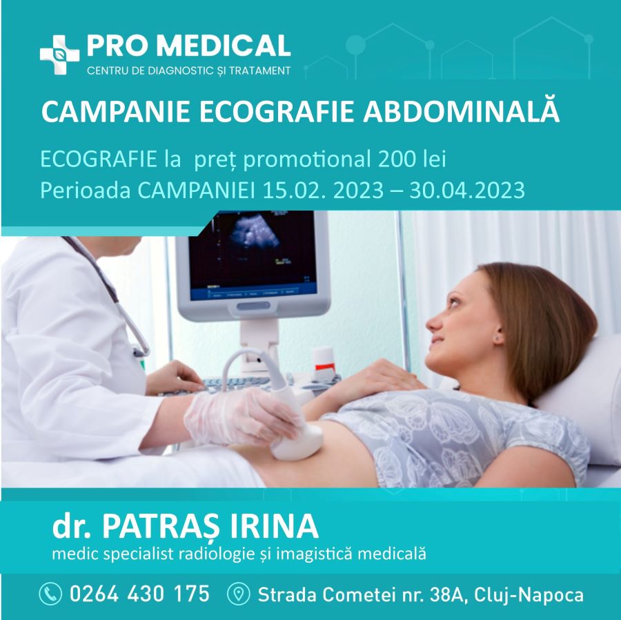 Ecografie la preț promoțional la Centrul de Diagnostic și Tratament Pro ...