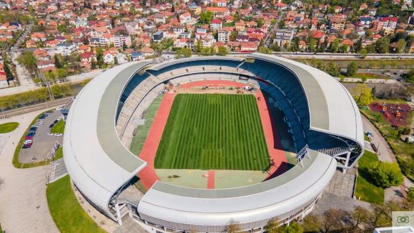 Cum arată gazonul „nou-nouț” de la Cluj Arena. Imagini spectaculoase surprinse din dronă. FOTO