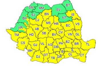 Atenționare meteo de vreme severă. Cum va fi vremea în Cluj?