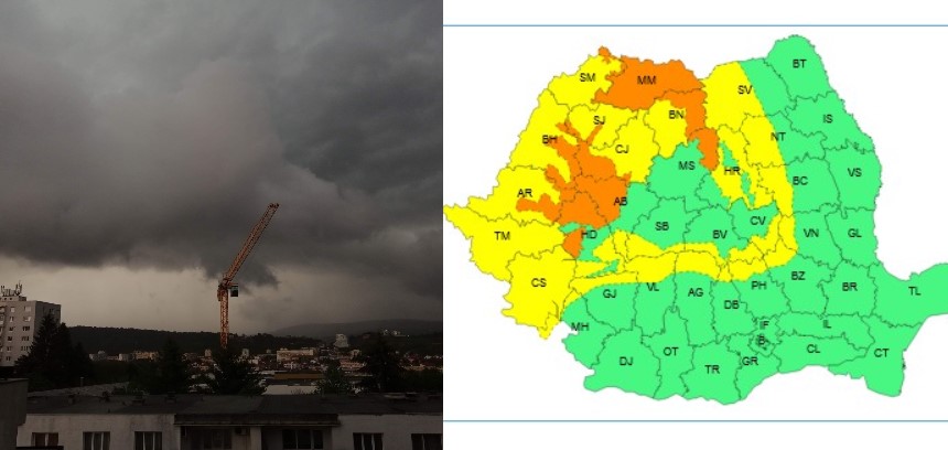 Avertizări de vreme rea, de Sf. Andrei și 1 Decembrie! Cod galben și ...