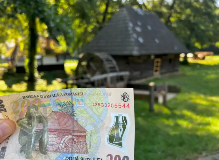 Moară din Rogojelu (județul Cluj), pe bancnota de 200 de lei. Unde poți ...