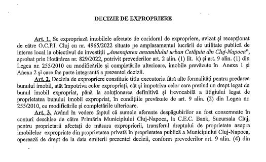 Se dă startul exproprierilor pentru reamenajarea Ansamblului Cetățuia