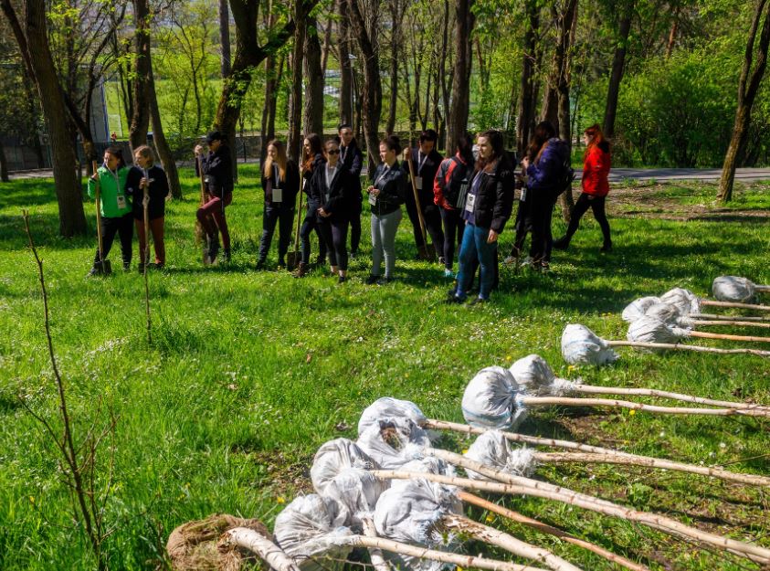 Clujul Verde: 150 noi arbori, plantați de copii și tineri în Parcul ...