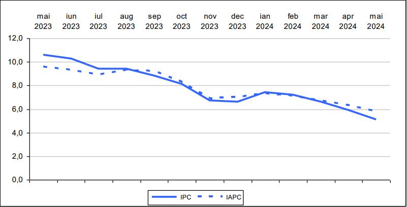 Rata anuală a inflaţiei a scăzut la 5,1% în luna mai. Ce alimente și ...