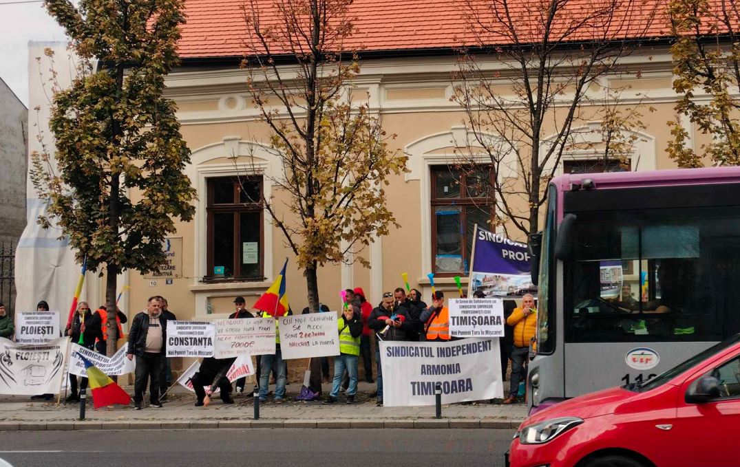 Protest al transportatorilor din toată țara, la Cluj. „Șoferii sunt ...