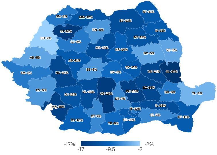 Reforma administrației: peste 320 de posturi dispar în județul Cluj